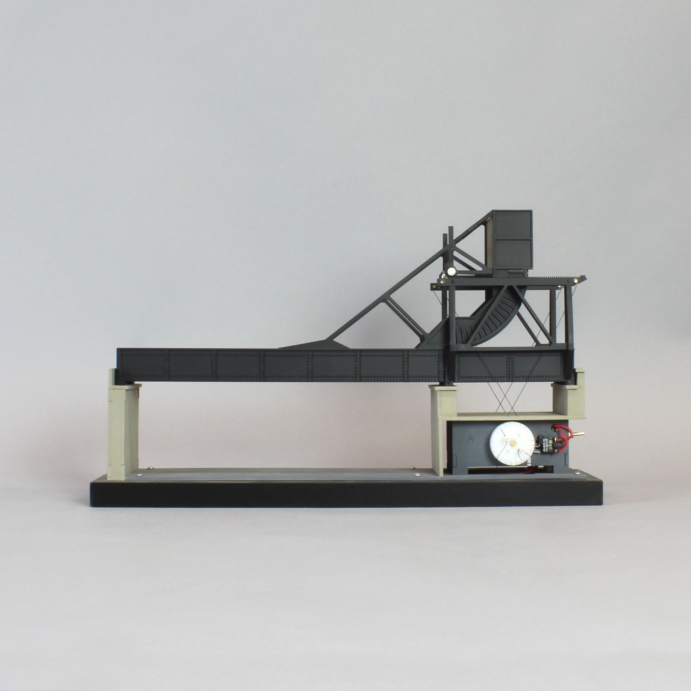 HO Rolling Lift Bridge Single Track with Motor | Custom Model Railroads ...