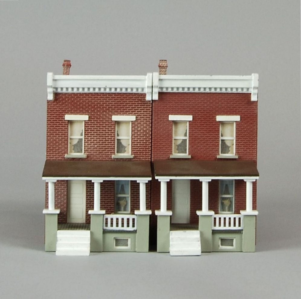 HO Hampden Rowhouse End Units | Custom Model Railroads 410-889-0010
