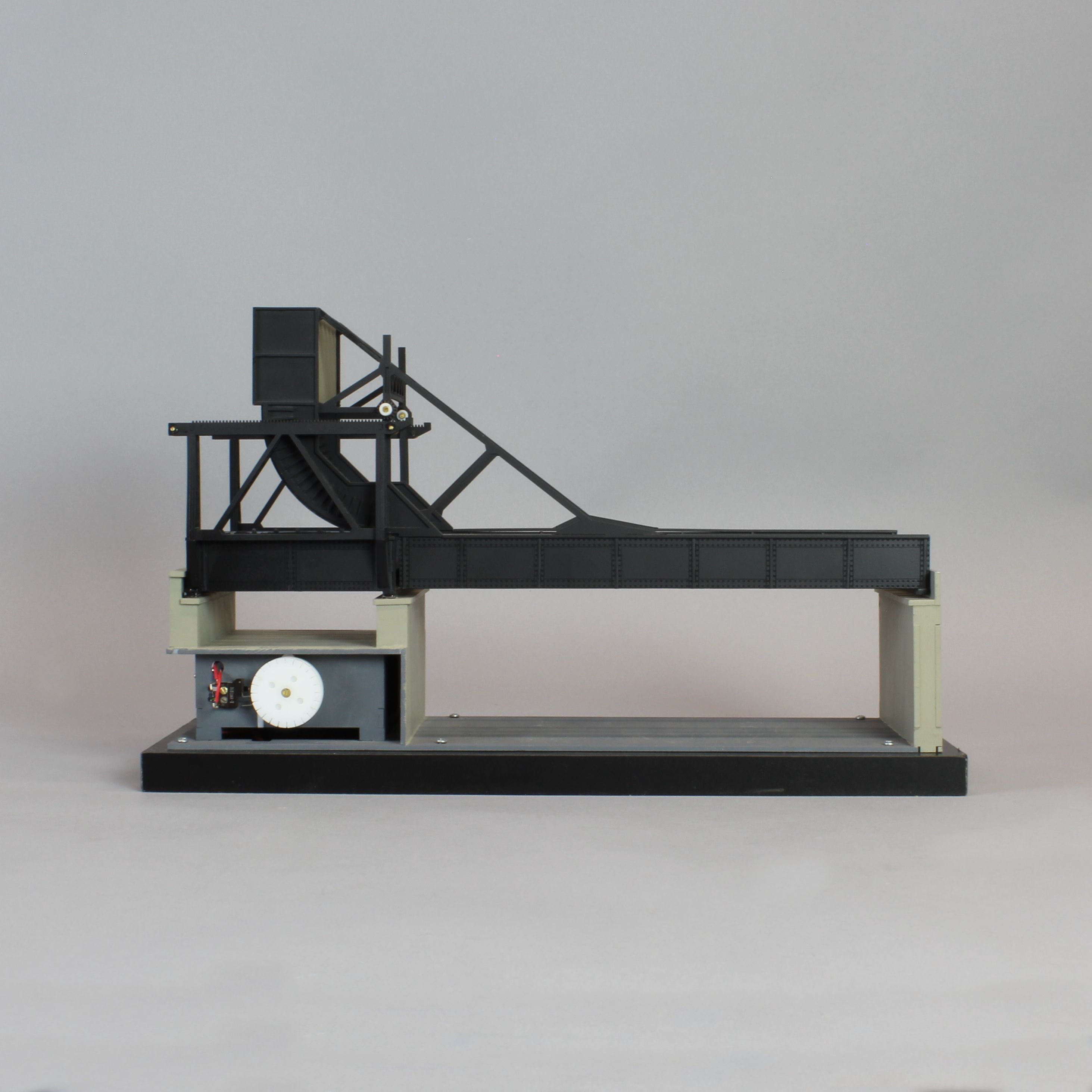 HO Rolling Lift Bridge Double Track with Motor | Custom Model Railroads ...
