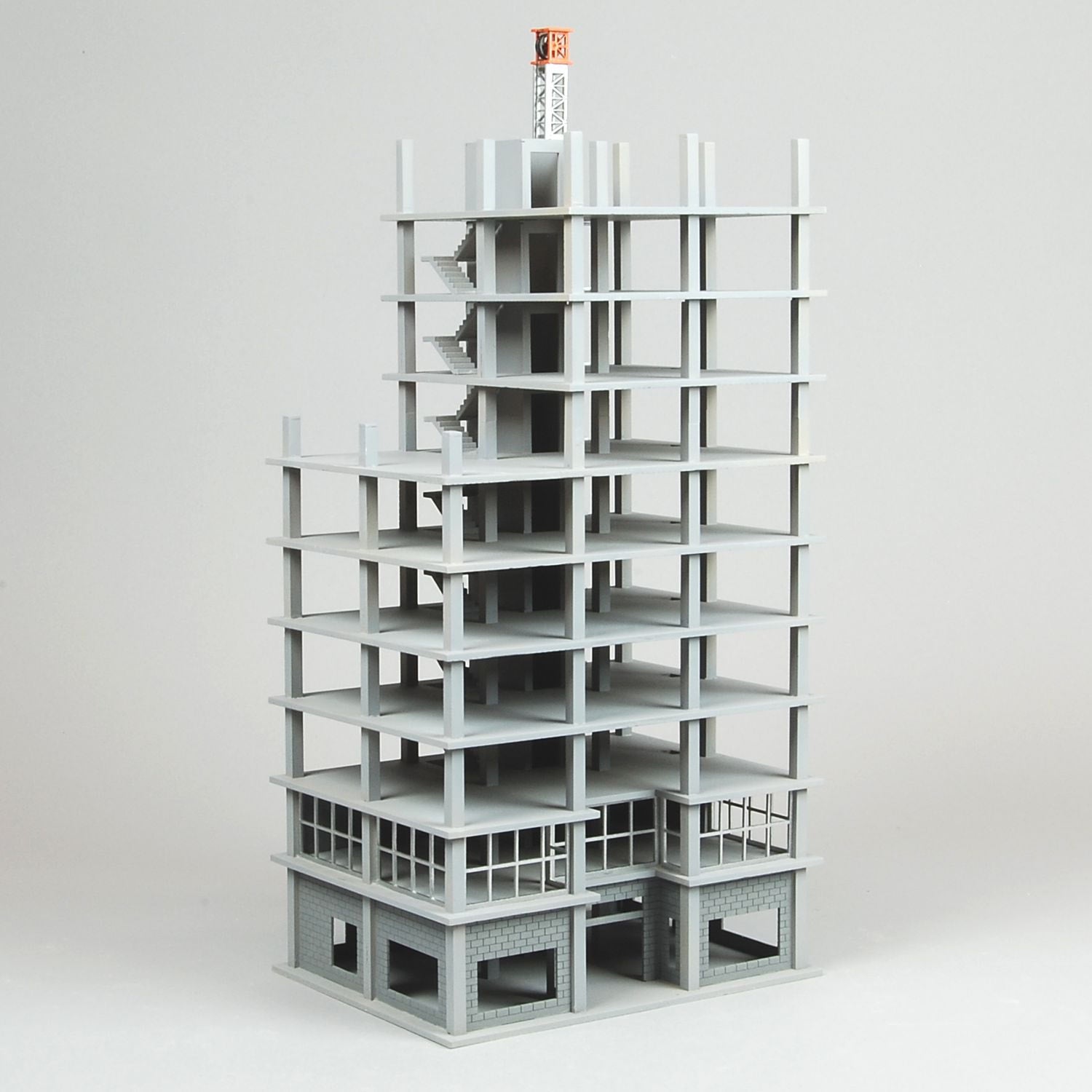 HO Building Under Construction | Custom Model Railroads 410-889-0010