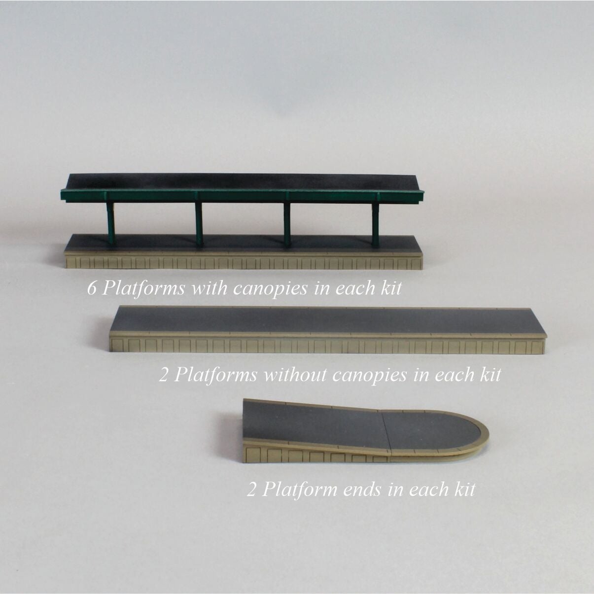 HO City Station Platforms | Custom Model Railroads 410-889-0010